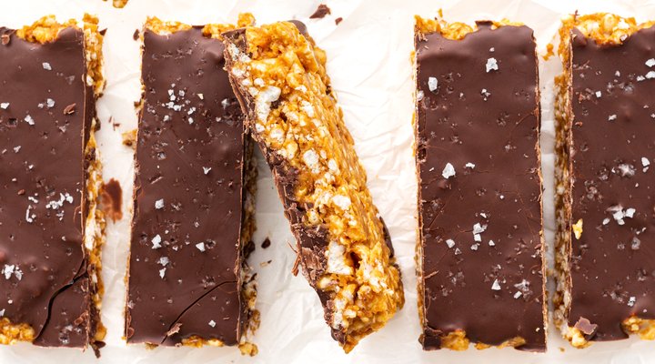 Peanut Butter Chocolate Crunch Bars - Monash Fodmap