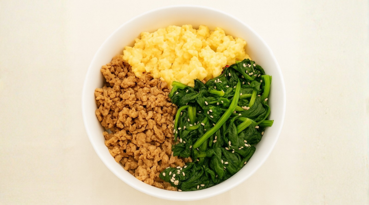 Three-coloured Rice Bowl - Monash Fodmap
